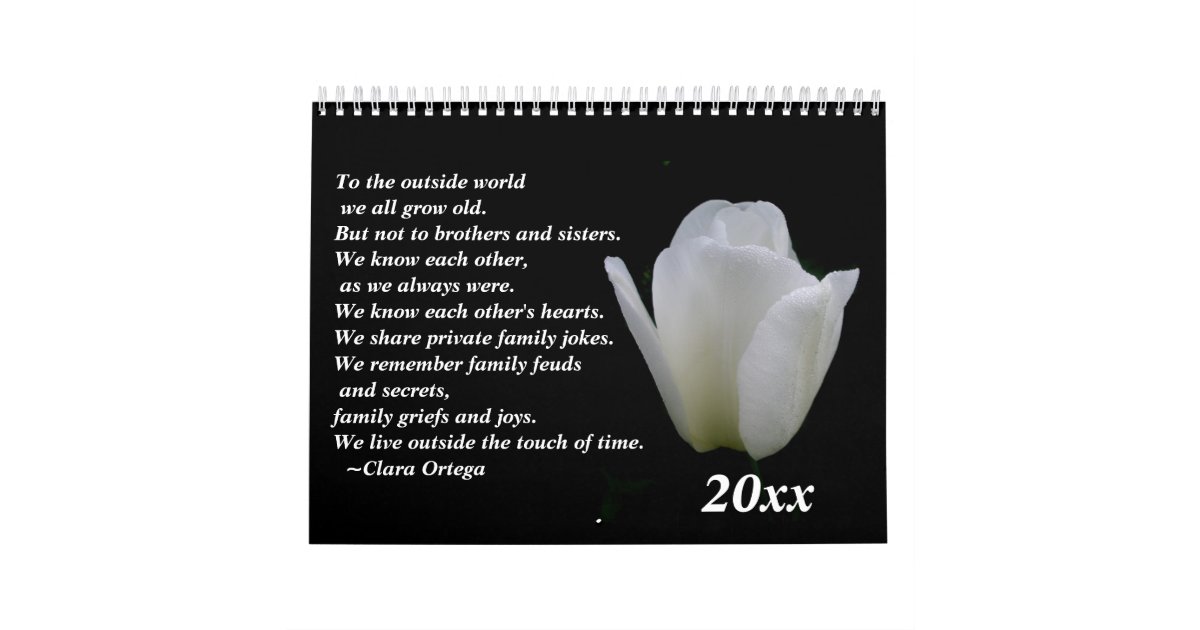 Brother / Sister birthday Calendar | Zazzle
