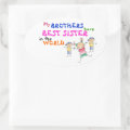 Brothers have Best Sister Sticker | Zazzle