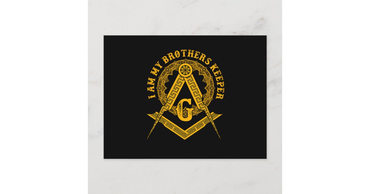 Brothers Keeper Illuminati Symbol Masonic Conspira Postcard | Zazzle