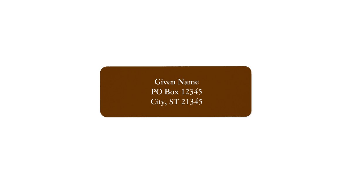 Brown 663300 label | Zazzle
