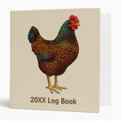 Brown Barnevelder Hen Chicken Binder | Zazzle
