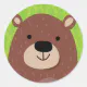 Brown Bear - Woodland Friends Classic Round Sticker | Zazzle
