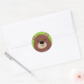 Brown Bear - Woodland Friends Classic Round Sticker | Zazzle