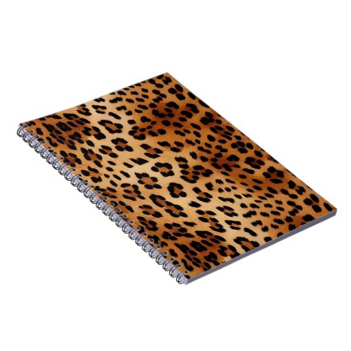 Brown Black Leopard Print Notebook | Zazzle