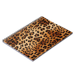 Brown Black Leopard Print Notebook | Zazzle