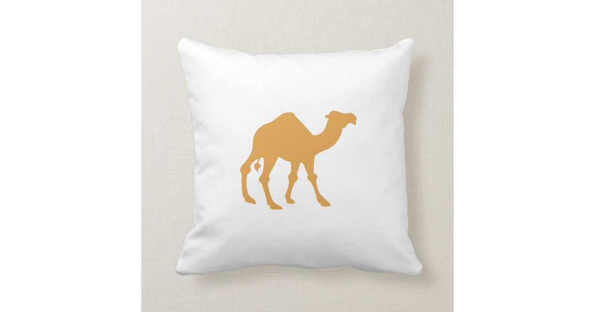 Brown Camel Throw Pillow | Zazzle.com