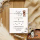 Brown Cavapoo puppy Wedding Calligraphy Invitation | Zazzle
