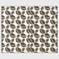 Brown Coffee Bean Patterns Wrapping Paper | Zazzle