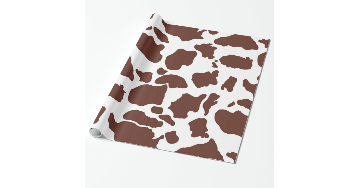Brown Cow skin | Wrapping Paper | Zazzle