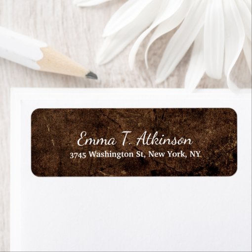 Brown Creative Handwriting Script Modern Label | Zazzle