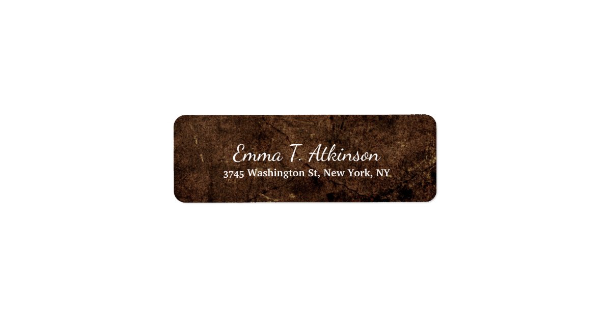Brown Creative Handwriting Script Modern Label | Zazzle