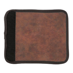 Brown Custom Grunge Leather Texture Luggage Handle Wrap | Zazzle