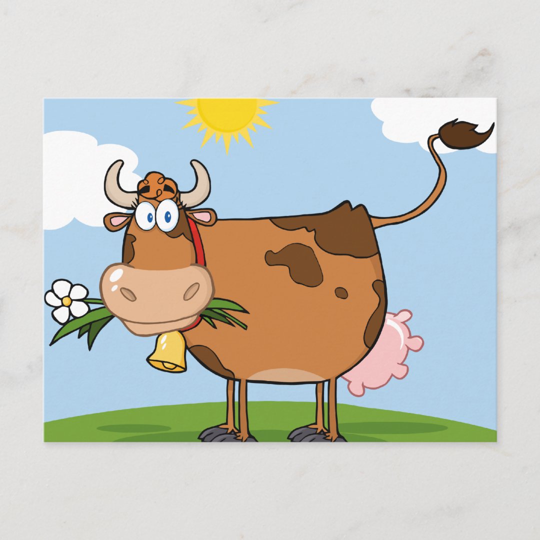 Brown Dairy Cow Postcard | Zazzle