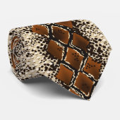 Brown Diamonds Snake Skin Pattern Tie | Zazzle