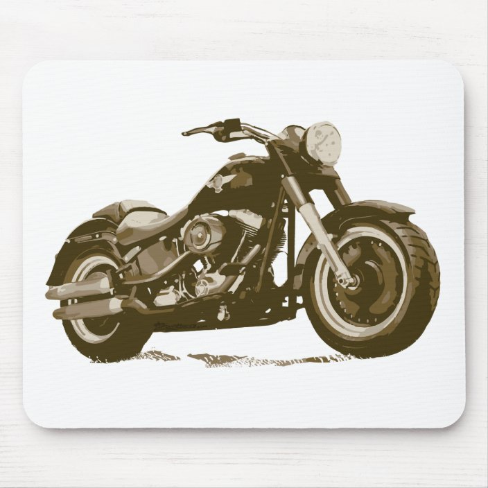 Brown Harley Motorcycle Mouse Pad | Zazzle.com