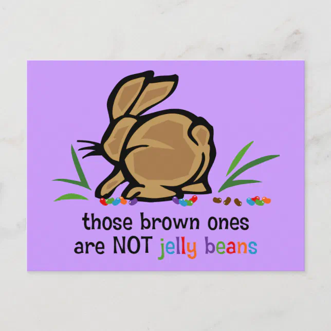 Brown Jelly Beans Postcard | Zazzle