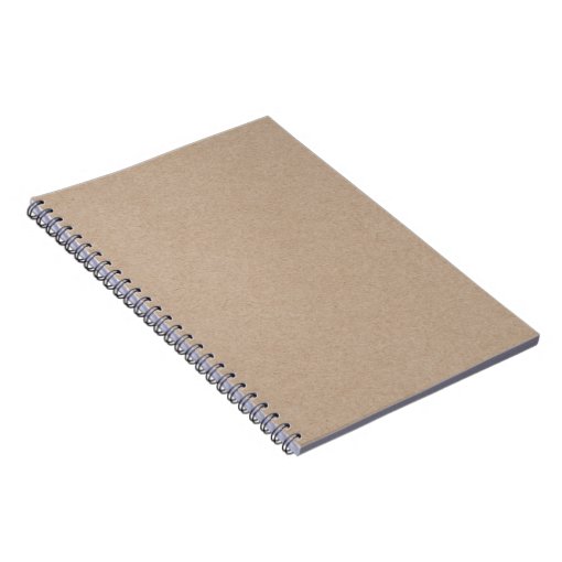 Brown Kraft Paper Background Printed Notebook | Zazzle
