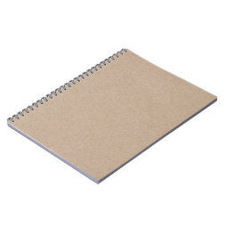 Brown Kraft Paper Background Printed Notebook | Zazzle