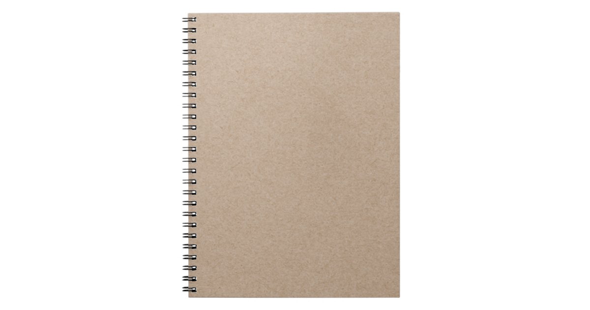 Brown Kraft Paper Background Printed Notebook | Zazzle