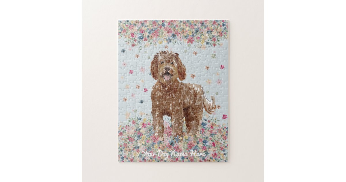 Brown Labradoodle cutest dog Jigsaw Puzzle | Zazzle