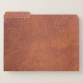 Brown leather file folder | Zazzle