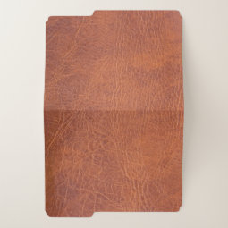 Brown leather file folder | Zazzle