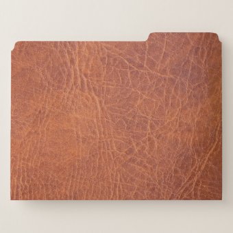 Brown leather file folder | Zazzle