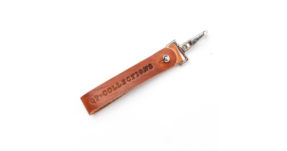 Brown Leather Key Fob | Zazzle