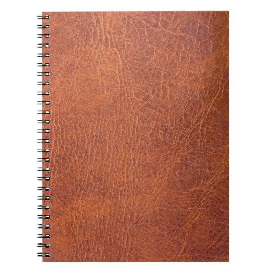 Brown leather notebook | Zazzle.com
