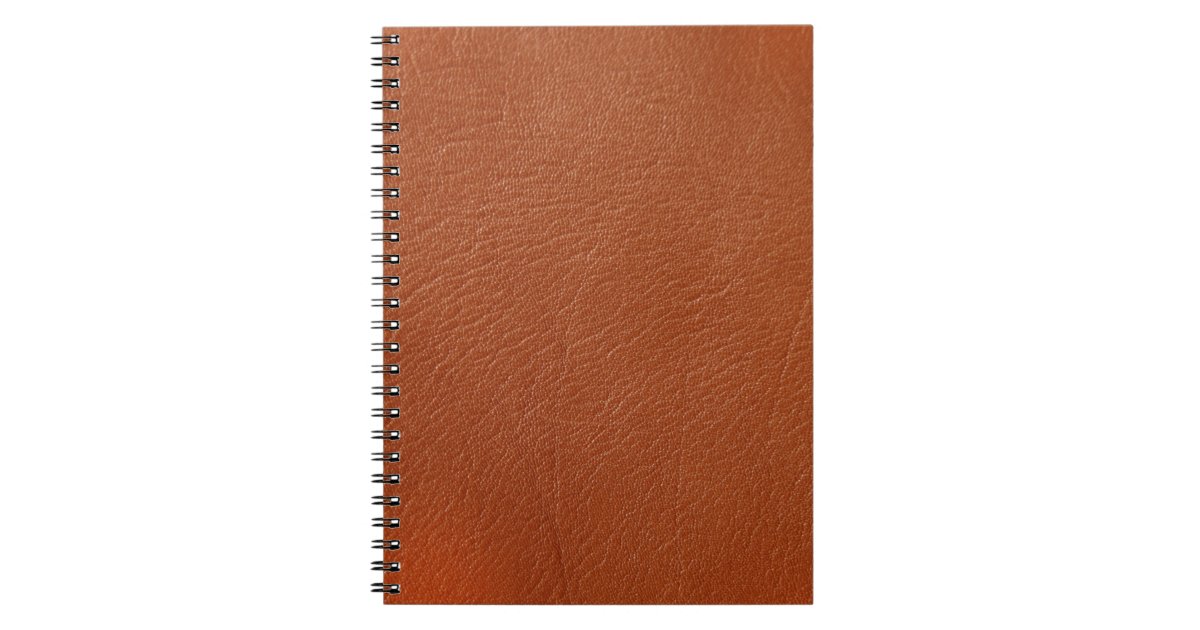 Brown Leather Notebook | Zazzle