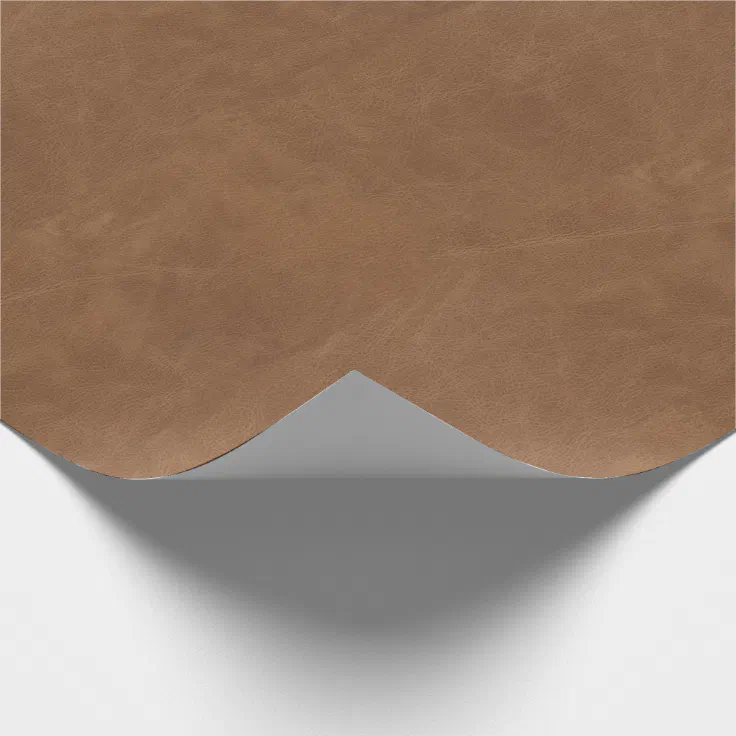 Brown Leather Texture Decoupage Wrapping Paper | Zazzle