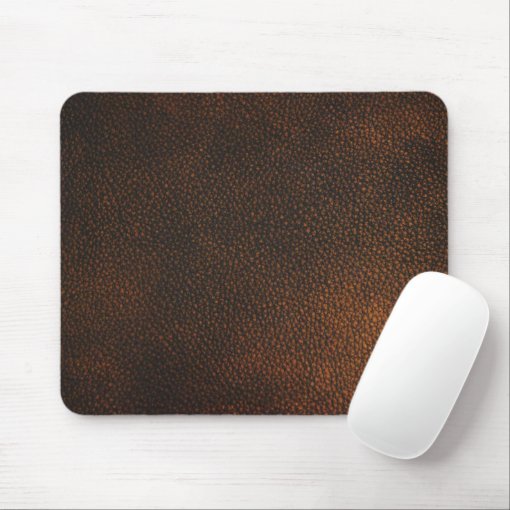 Brown Leather Texture Mouse Pad | Zazzle