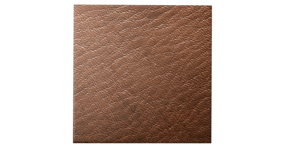 Brown leather texture tile | Zazzle