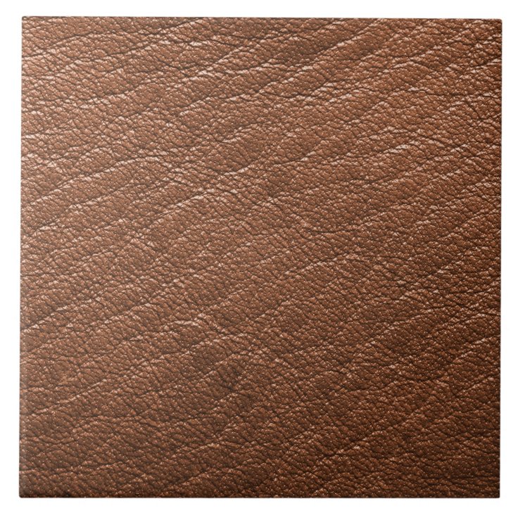 Brown leather texture tile | Zazzle