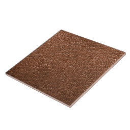 Brown leather texture tile | Zazzle