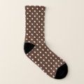 Brown Polka Dot Socks | Zazzle