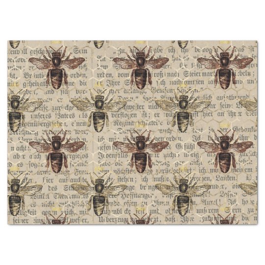 Brown Queen Bee Decoupage Tissue Paper | Zazzle.com