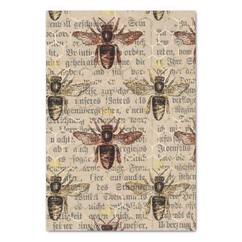 Brown Queen Bee Decoupage Tissue Paper | Zazzle