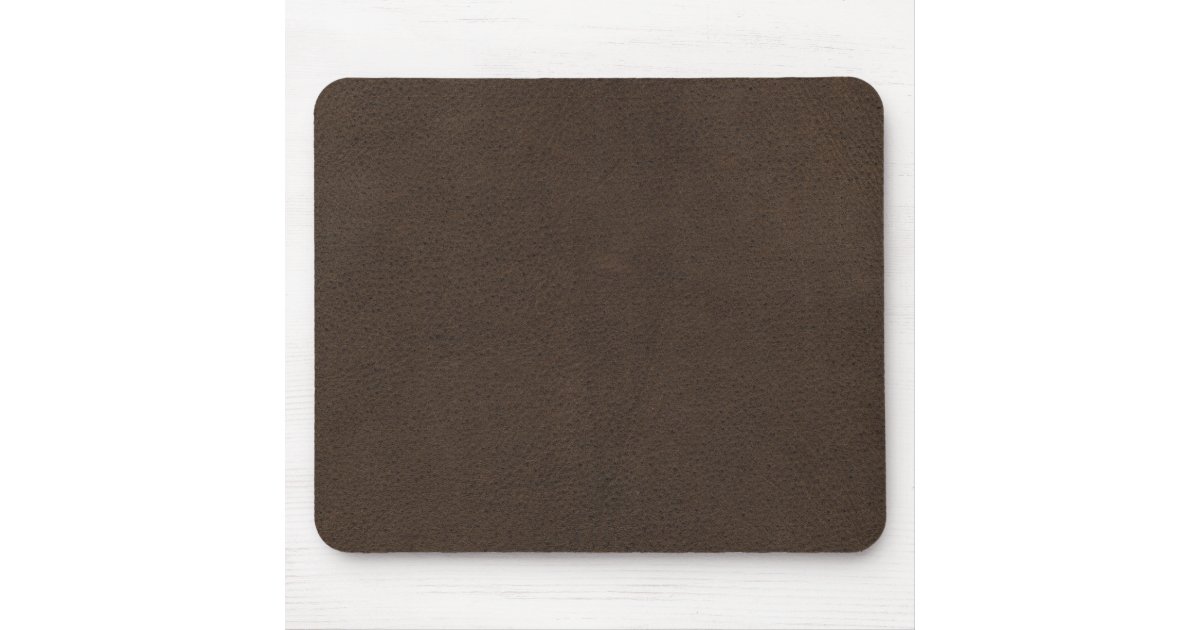 Brown Retro Custom Suede Mouse Pad | Zazzle