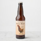 Rhode Island Red Rooster Wine Label | Zazzle.com