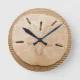 Brown Sand Dollar Round Clock | Zazzle