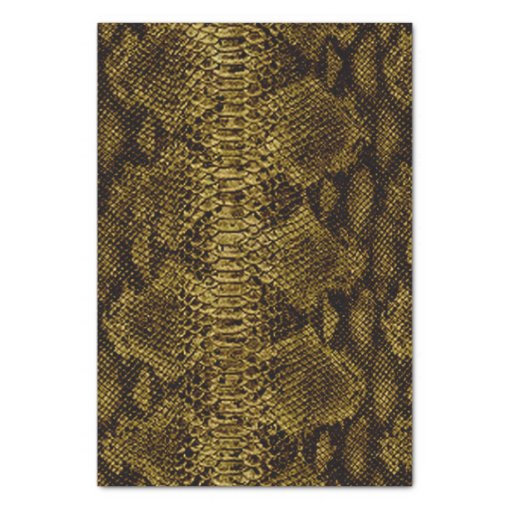Brown Snake Skin Gorgeous Leather Texture Tissue Paper | Zazzle
