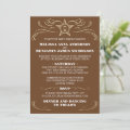 Brown Southern Style Wedding Invitations | Zazzle