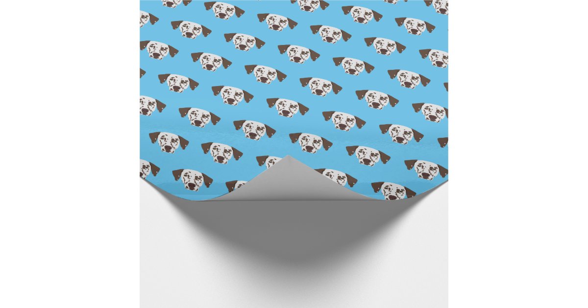 Brown-Spotted Dalmatian Dog Wrapping Paper | Zazzle.com