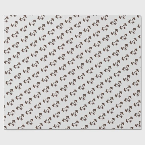 Brown-Spotted Dalmatian Dog Wrapping Paper | Zazzle