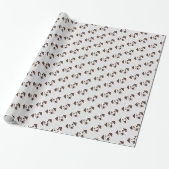 Brown-Spotted Dalmatian Dog Wrapping Paper | Zazzle