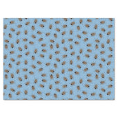 Brown Stink Bugs on Light Blue Patterned Tissue Paper | Zazzle