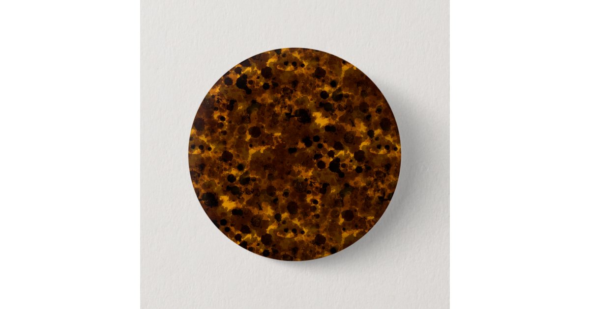 Brown Tortoise print Button | Zazzle