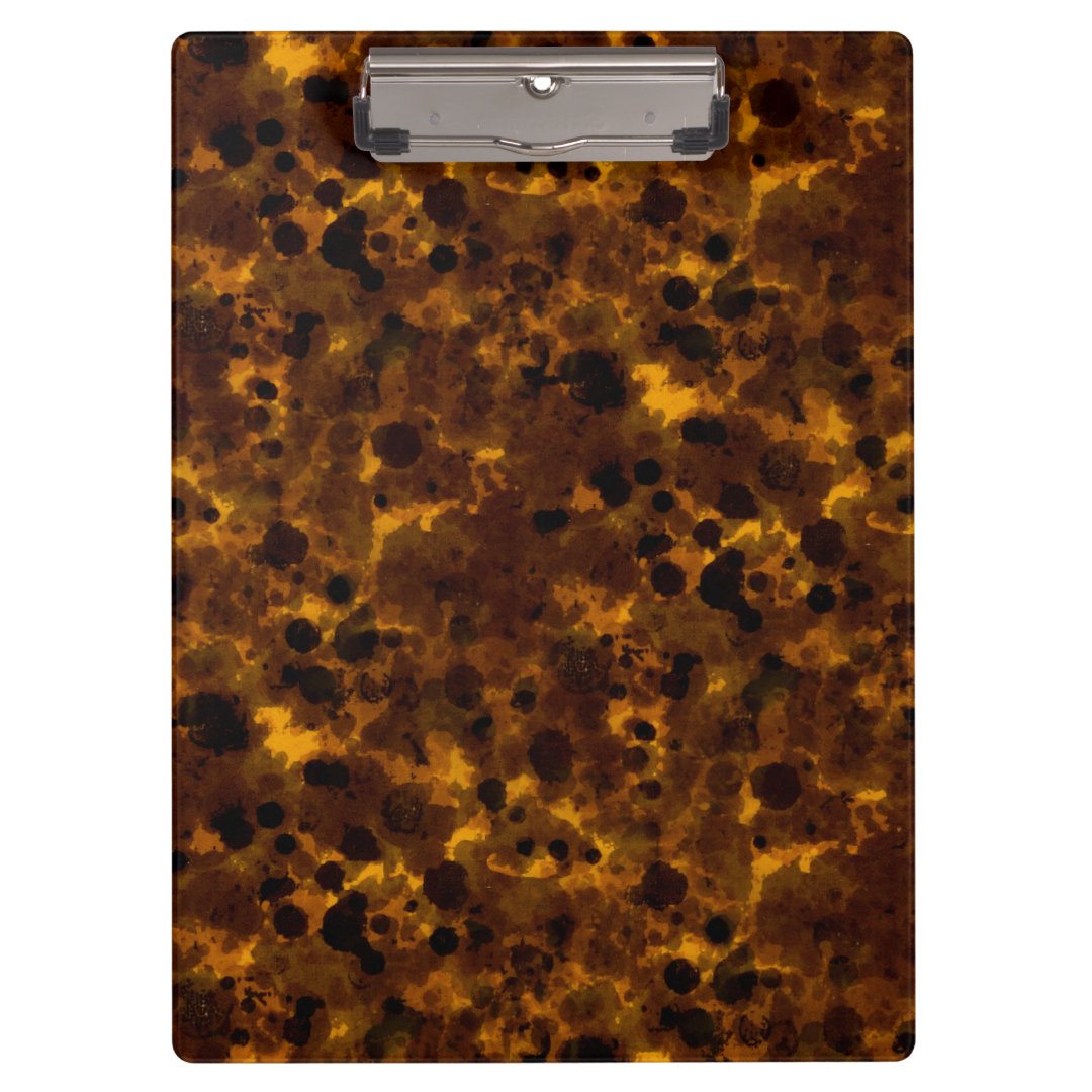 Brown Tortoise print Clipboard | Zazzle
