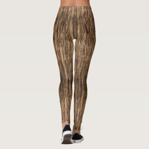 Brown Tree Bark Leggings | Zazzle